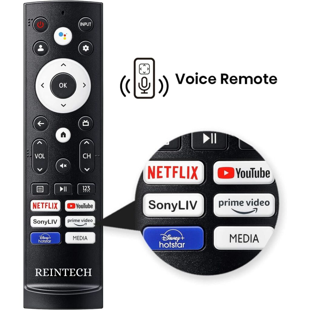 Reintech 32 Inch Smart LED TV, with Voice assistant